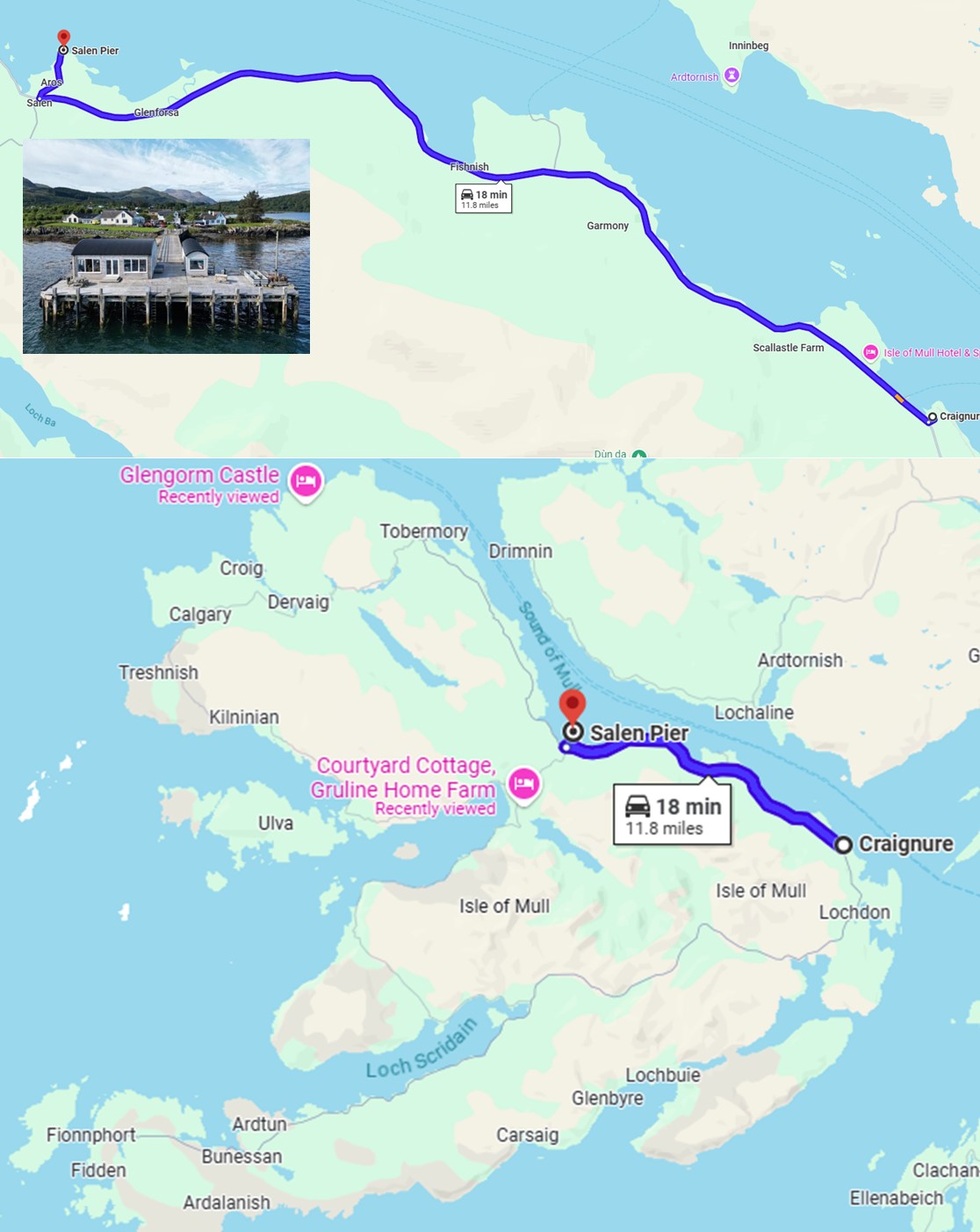 Salen Pier Point, Salen £800 – £1400 – Island Holiday Cottages